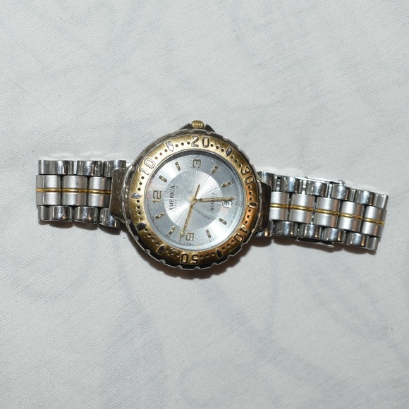 Perry Ellis | Accessories | Vintage Tt Ss Perry Ellis America Watch W ...